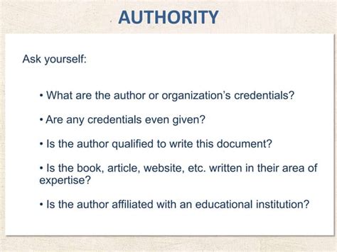 Evaluating Information Sources Pptx