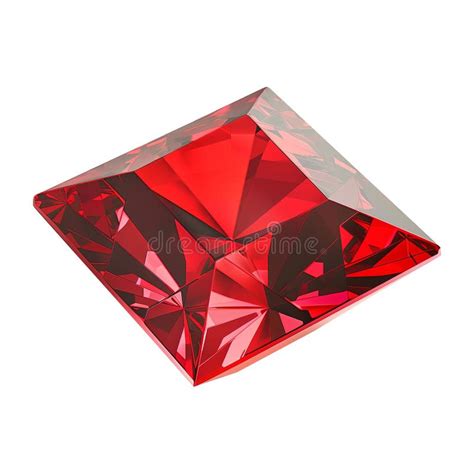 Isolated Red Ruby Gem Crystal Stock Illustration Illustration Of