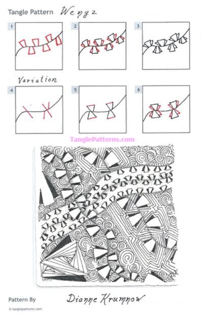 How To Draw WENGZ TanglePatterns Com