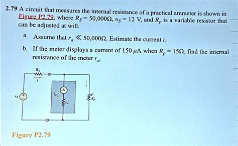 Video Solution 279 A Circuit That Measures The Internal Resistance Of