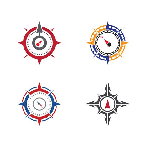 Compass Logo Template Vector Icon 9157683 Vector Art At Vecteezy