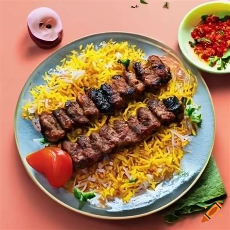 Persian Kebab Koobideh Dish On Craiyon