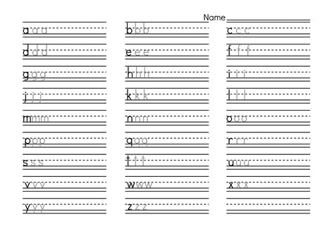Practice Letters Of The Alphabet