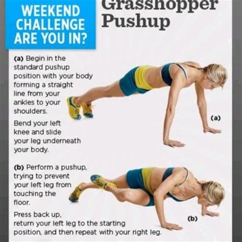 Grasshopper Push Up By Steph Emma Exercise How To Skimble