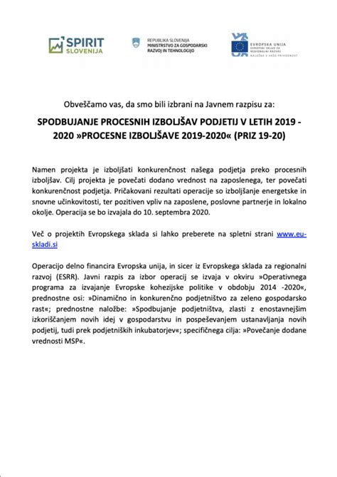 European Regional Development Fund Marsi Group Doo