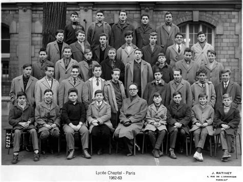 Photo De Classe Troisième 3 Chaptal De 1963 Lycée Chaptal Copains