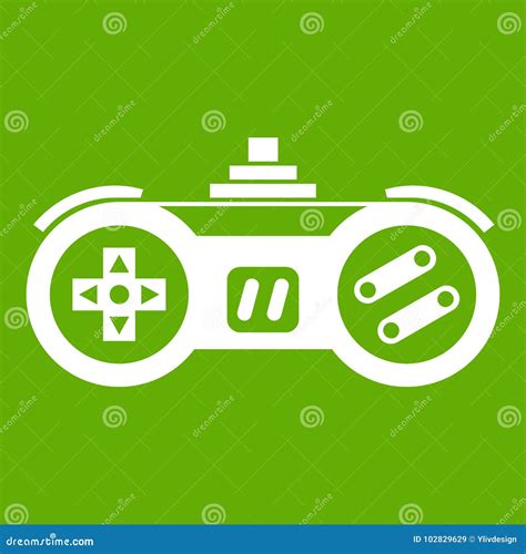 Gamepad Icon Green Stock Vector Illustration Of Hardware 102829629