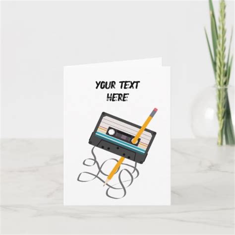 Funny 80s Music Retro Cassette Tape Birthday Card Zazzle