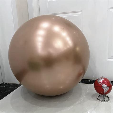 12 Pcs 18 Inch Rose Gold Metallic Balloonsthick Latex Chrome Balloons