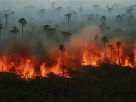 Premium Photo Deforestation In The Amazon With Trees Catching Fire