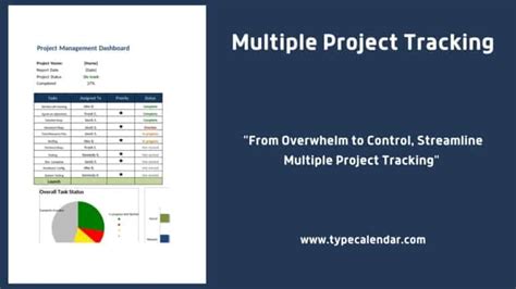Free Printable Multiple Project Tracking Excel And Pdf Simple