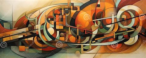 Convergence Of Abstract Shapes And Lines Intertwining To Form A Dynamic And Captivating Visual