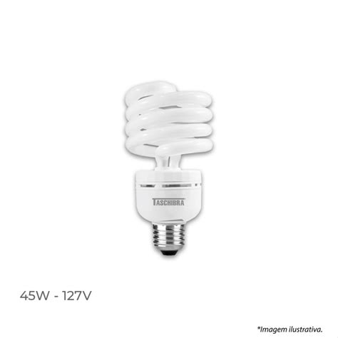 Lâmpada Fluorescente Compacta Espiral 45W 127V 6400K Lâmpada Fluorescente Compacta Espiral 45W