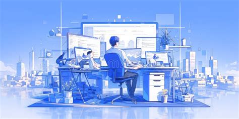 Diverse Company Employees Having Online Business Conference In Board Meeting Room Presentation