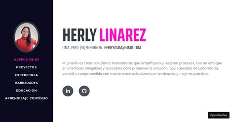 Herly80 CV Vanilla Startbootstrap Resume Gh Pages Codesandbox