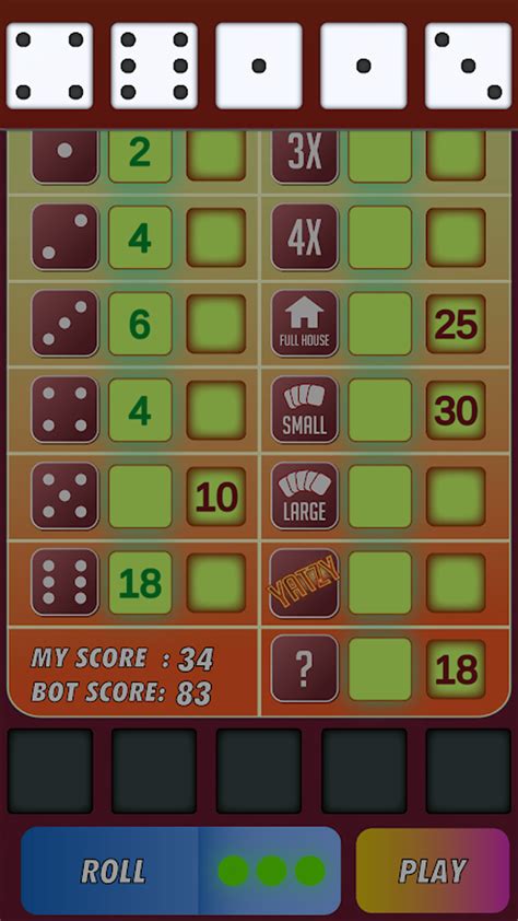 Yatzy Classic Dice Game - Offline Free for Android - Download