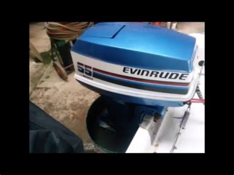 Hp Evinrude Outboard Engine Test Youtube