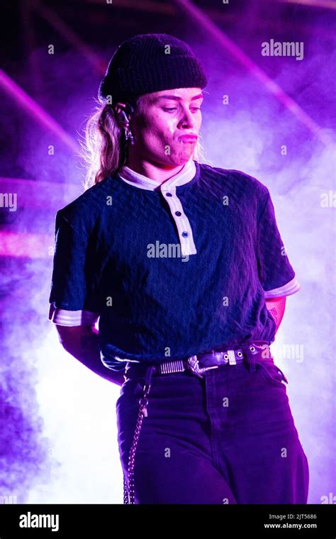 Turin Italy 26 August 2022 The Australian Singer Songwriter Tash Sultana Performs Live On