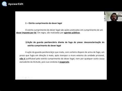Exercício Regular de Direito e Estrito Cumprimento do Dever Legal YouTube