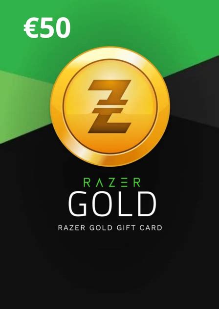 Карта оплаты RAZER GOLD 50€ CARD карта пополнения счета – фото, отзывы ...