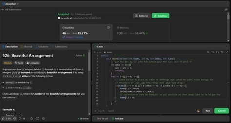 100daysofcode Leetcode Backtracking Codingchallenge Dsa Coding