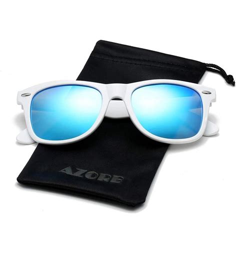 Classic Polarized Sunglasses Unisex Square Horn Rimmed Design A97
