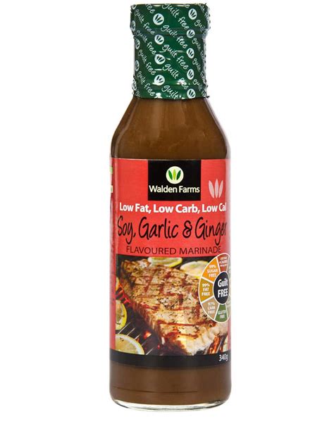 Soy Garlic And Ginger Marinade By Walden Farms Soy Ginger Garlic 340g Daily Supplements