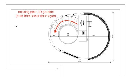 Staircase D Graphics Issues In Horizontal Section Viewport VW Troubleshooting