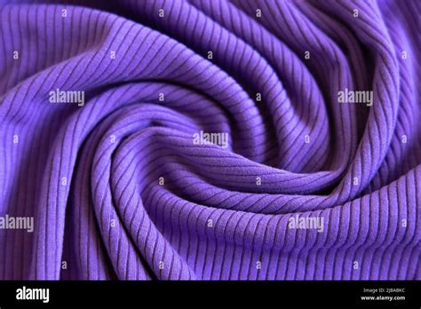 Very Peri Show Texture Of Ribbed Cotton Fabric Close Up Cotton