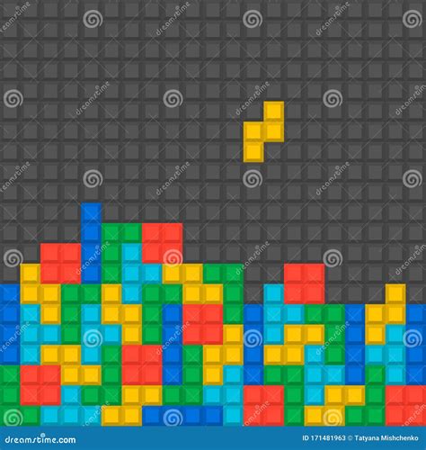 Background Tetris Game Vector Illustration Stock Vector Illustration Of Decoration Backdrop