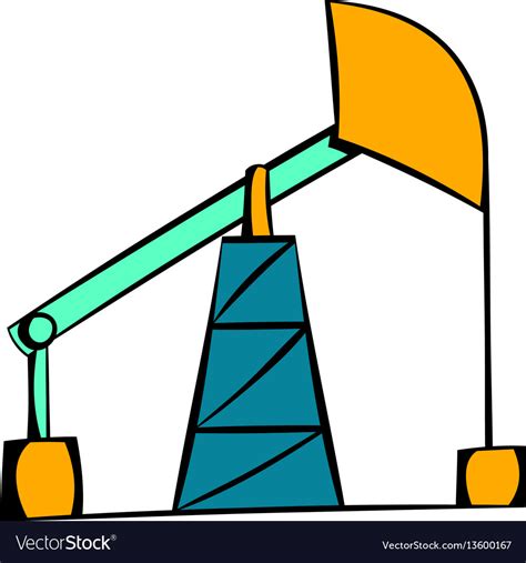 Oil Pump Icon Icon Cartoon Royalty Free Vector Image