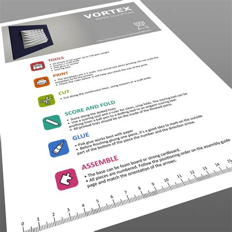 Vortex Paper Sculpture Papercraft Digital Download Etsy Uk