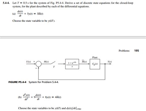 Solved 5 3 13 Consider The Robot Joint Control System Of