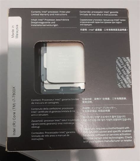 Intel Core I7 7800x X Series 35 Ghz 6 Core Lga 2066 Processor
