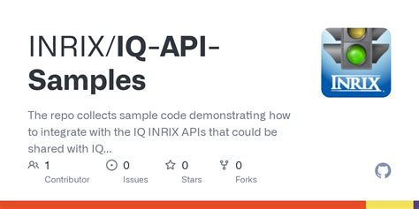GitHub INRIX IQ API Samples The Repo Collects Sample Code Demonstrating How To Integrate With