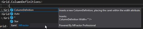 Xaml Intellisense Mfractor Documentation