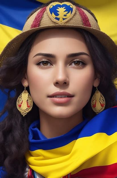 Premium Ai Image Colombian Girl
