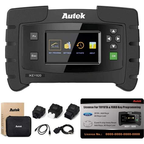 autek ikey820 plus key fob programming tool obd2 pin code reader key