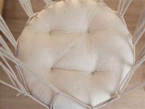 Felt Cat Macrame Hammock Bed With Wool Cushion Felt And Yarn