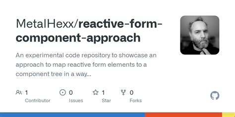 Github Metalhexxreactive Form Component Approach An Experimental