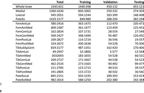 Class Ratios Positivenegative Of Training Validation And Testing