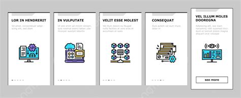 Processus De Travail Système Embarquement Vecteur Décran De Page