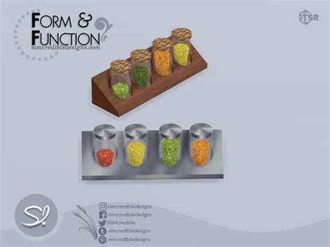 SIMcredible S Form And Function Spice Rack For Sims 4