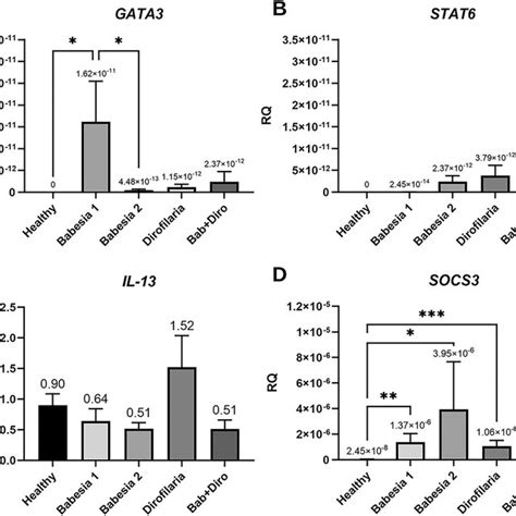 Relative Expression Of Genes Associated With Th2 And Regulatory Download Scientific Diagram
