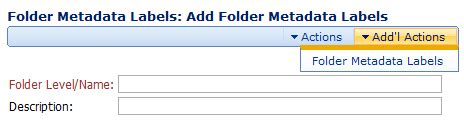 Folder Metadata Labels Add Folder Metadata Labels SmartCabinet Support