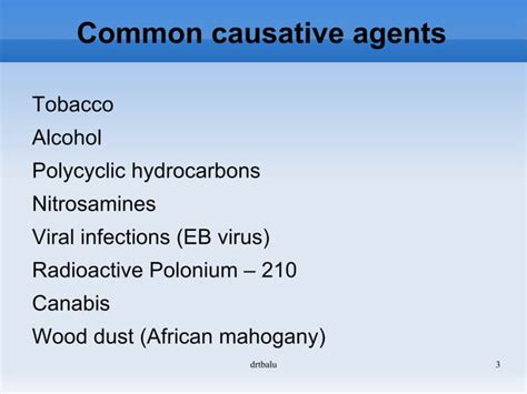 Etiology Of Head And Neck Malignancy Odp
