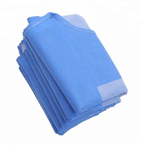 45g SMS Disposable Protective Sterile Surgical Standard Gown Reinforced