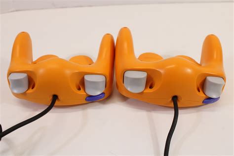 Lot Of 2 Official Nintendo Gamecube Controller Spice Orange Gc B Retro Games Japan