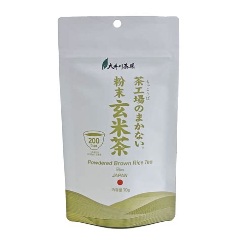 茶工場のまかない 粉末玄米茶70g｜お茶の郷 大井川茶園