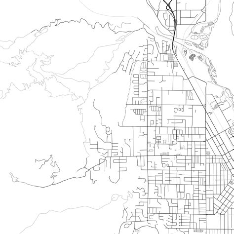 Wenatchee Map Print Wenatchee Map Poster Wall Art Wa City Etsy